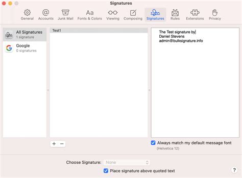 How To Properly Install Html Email Signatures To Apple Mail Bulksignature