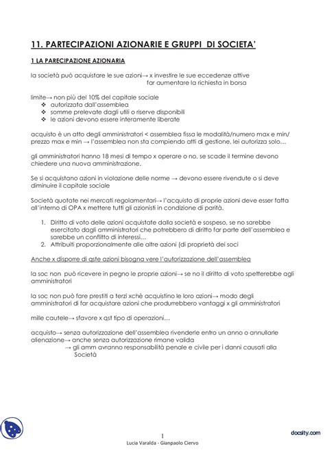 Diritto Commerciale Parte 4 Docsity