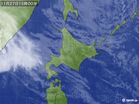 過去の気象衛星北日本2022年11月27日 日本気象協会 Tenkijp