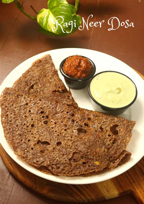 Quick And Healthy Ragi Neer Dosa For Breakfast Passion2cook