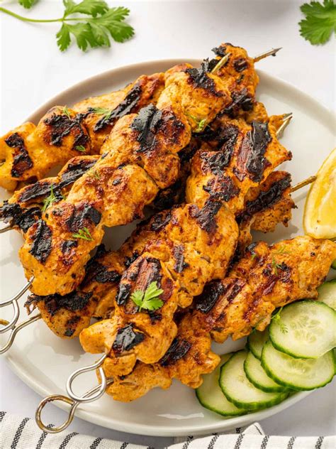 Easy Tandoori Chicken Skewers Recipe Cookin With Mima