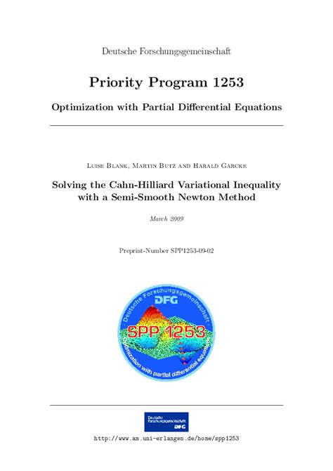 pdf solving the cahn hilliard variational inequality with a semi