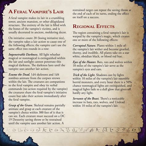 [oc Art] Feral Vampire Statblock R Unearthedarcana