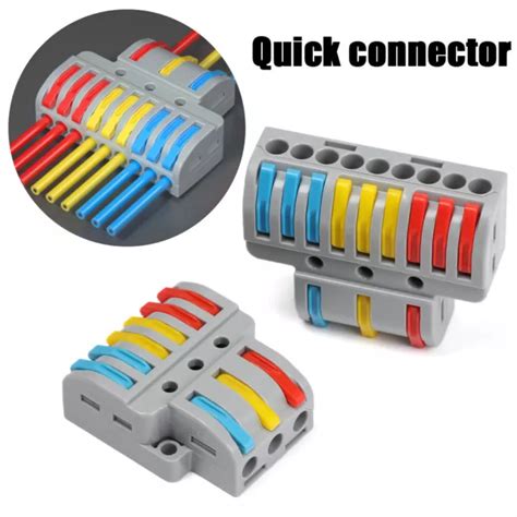 splitter cable connectors push in conductor quick wire connector terminal block eur 4 14