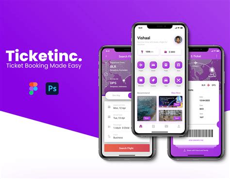Ticketinc Ticket Booking App UI UX Design On Behance