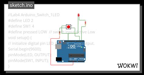 Lab4 Arduinoswitch1ledy Wokwi Esp32 Stm32 Arduino Simulator