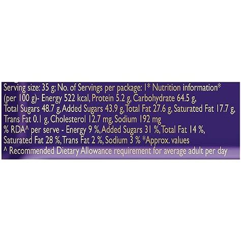 Cadbury Dairy Milk Crispello Chocolate Bar 35 G Price History