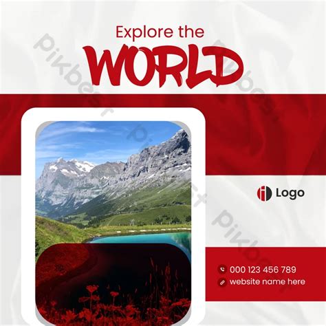여행 소셜 미디어 포스트 디자인 Png Ai 무료 다운로드 Pikbest