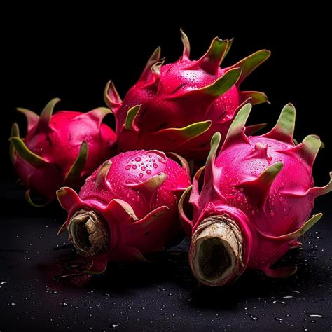 Arte Digital De La Fruta Del Dragón Pitaya Foto Premium