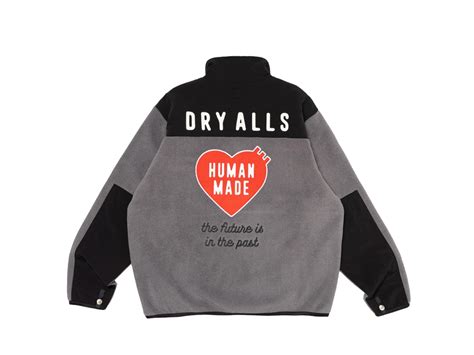 ช้อป Human Made Fleece Half Zip Jacket Grayของแท้ที่ Sasom