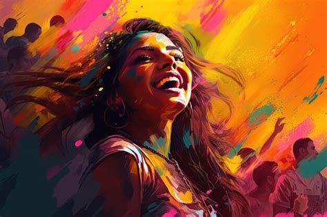 Premium Photo Holi Festival Celebrations In Nandgaon India Every