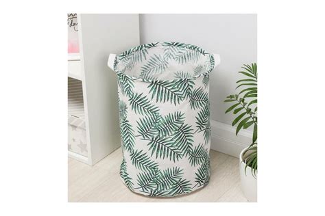 Корзина для белья Доляна Тропиканка 35x45 круглая 5470001 выгодная цена отзывы