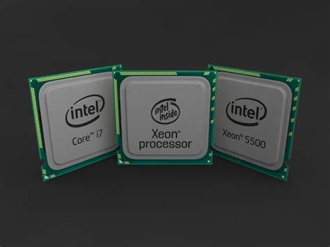 3d Model Of Intel Processors 3d Model Of Intel Processors