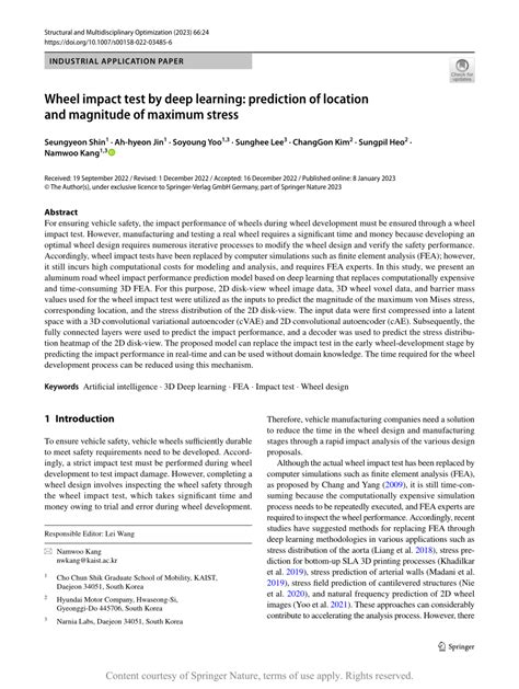 Wheel Impact Test By Deep Learning Prediction Of Location And