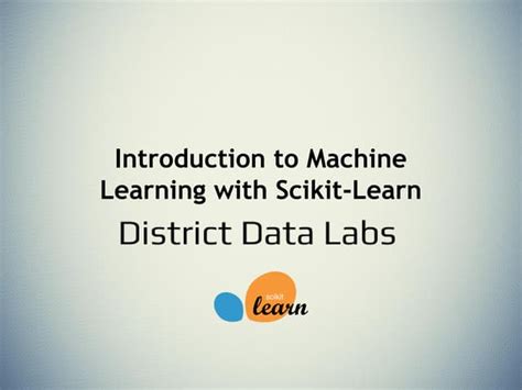 Scikit Learn Intro Pptx