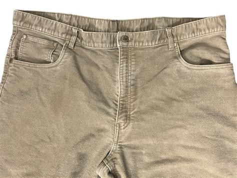 Samuel Windsor Mens Brown Moleskin Texture Straight Gem