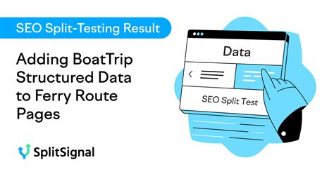 Seo Split Test Result Adding Boattrip Structured Data To Ferry Route Pages