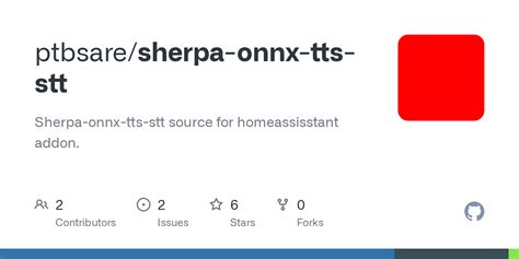 Github Ptbsaresherpa Onnx Tts Stt Sherpa Onnx Tts Stt Source For