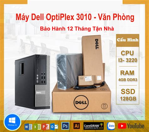 Thùng CPU Dell Optiplex 3010 7010 9010 I3 3220 Vi Tính Văn Phòng