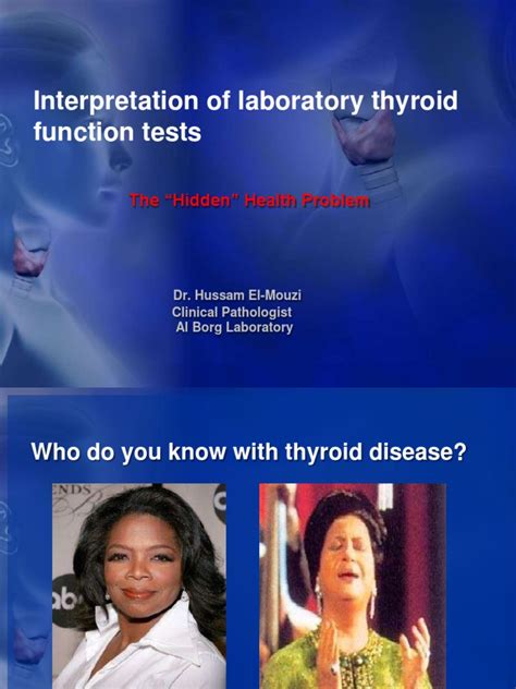 Interpretation Of Laboratory Thyroid Function Tests The Hidden Health Problem Pdf