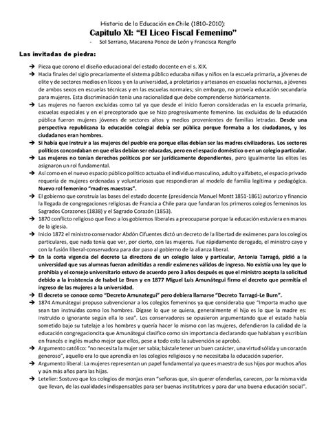 Liceo Fiscal Femenino Resúmenes De Historia Docsity