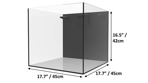 Fiji Cube 32 Gallon External Overflow Rimless Nano Tank
