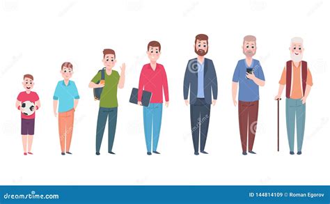 Men Generations Cartoon Vector 50363353
