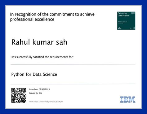 Python Ibm Certification Professionalexcellence Pythonprogramming