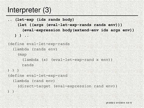 Ppt Environment Passing Interpreters Powerpoint Presentation Free
