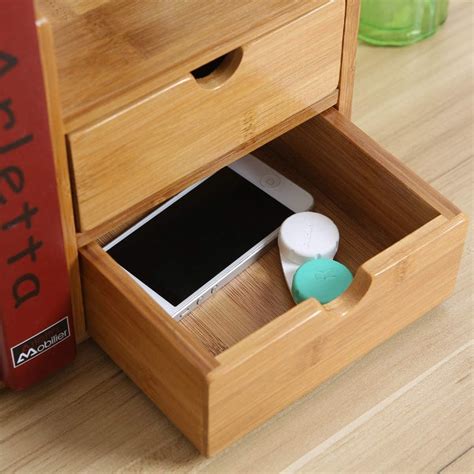 Bamboo Desk Bookshelf Expandable Desktop Organizer Adjustable Etsy