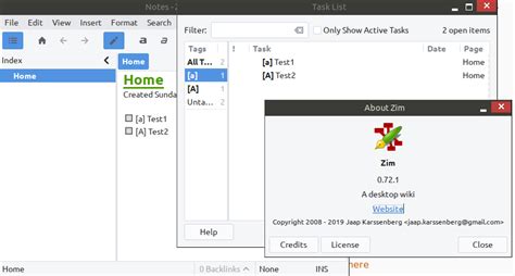 Task Label Not Case Sensitive · Issue 458 · Zim Desktop Wikizim