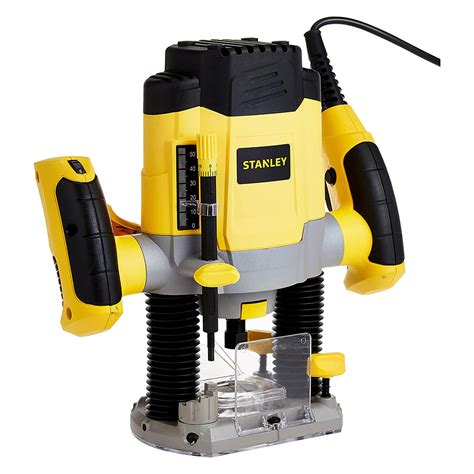 Stanley 1200W 8mm Variable Speed Plunge Router Triple Depth Pre