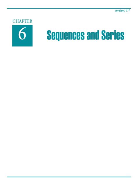 f sc i math ch 6 sequence and series pdf sequence mathematical