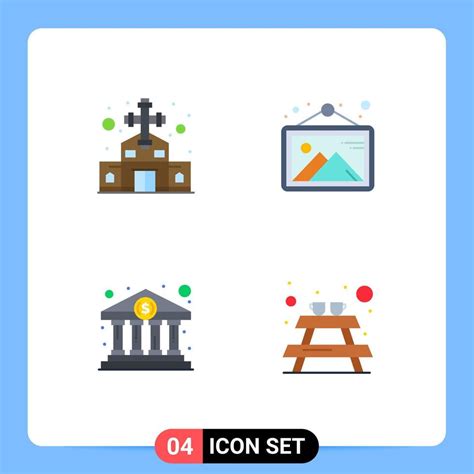 Stock Vector Icon Pack Of 4 Line Signs And Symbols For Building Buy