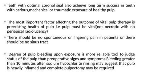 Prognostic Factor For Direct Pulp Cappingpptx