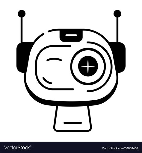 Artificial Intelligence Linear Icon Royalty Free Vector