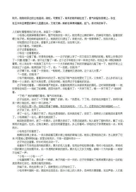 年安徽高考语文真题及答案 Word版