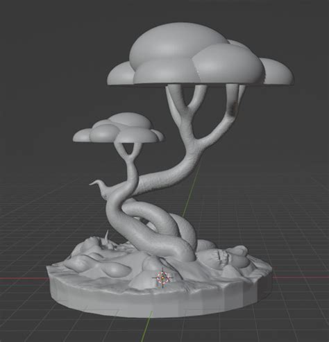 Stl File Tree Birch Circular Base・3d Printing Idea To Download・cults