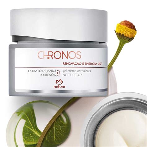 Gel Creme Antissinais Natura Chronos Antissinais 30 Noite Renovação e