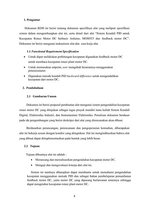 Sistem Kendali Pid Untuk Kecepatan Rotasi Motor Dc Berbasis Arduino Mosfet Dan Feedback Motor