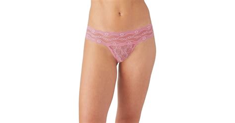 B Tempt D Lace Kiss Thong In Pink Lyst