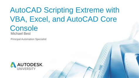 pdf autocad scripting extreme with vba excel and autocad dokumen tips