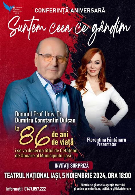 Conferință aniversară Dumitru Constantin Dulcan Dumitru Constantin Dulcan
