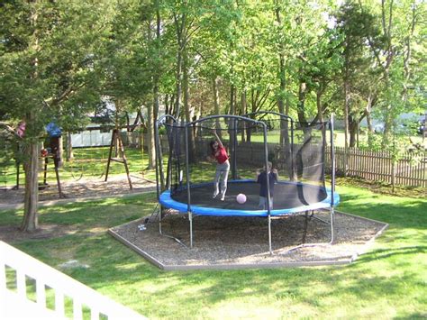 Grass To Grow Under A Trampoline Backyard Playground Backyard