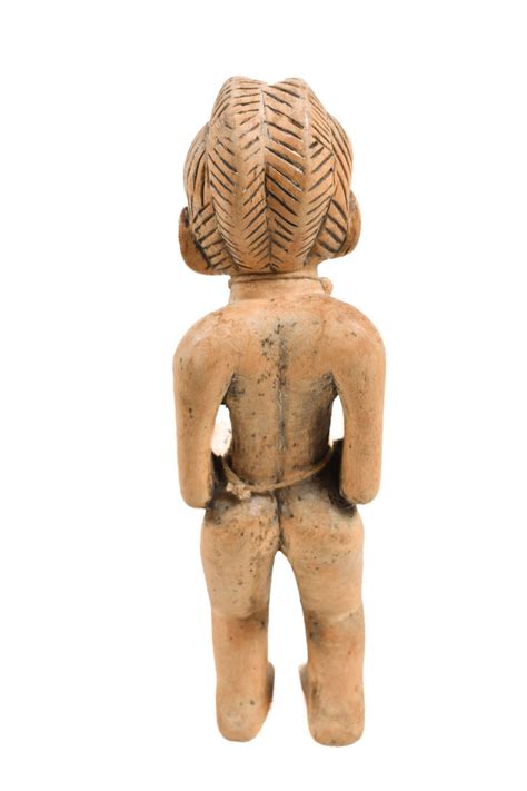 Albino Figure Ibeji Wood Bell Yoruba Nigeria Asian African Art