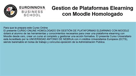 CONSULTOR E LEARNING Web Oficial EUROINNOVA