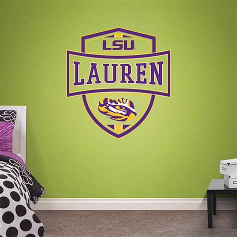 Lsu Tigers Personalized Name Wall Decal Shop Fathead® For Wall Art Décor
