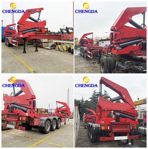 낮은 가격 3 차축 20ft 40ft 사이드 리프터 Sidelifter 사이드 로더 컨테이너 트레일러