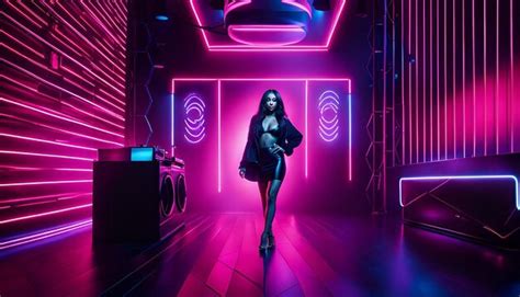 Neon Club Vibes Premium Ai Generated Image