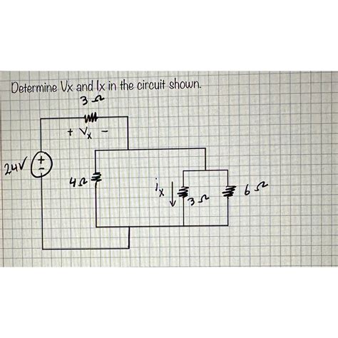 Solved Determine Vx ﻿and Ix ﻿in The Circuit Shown